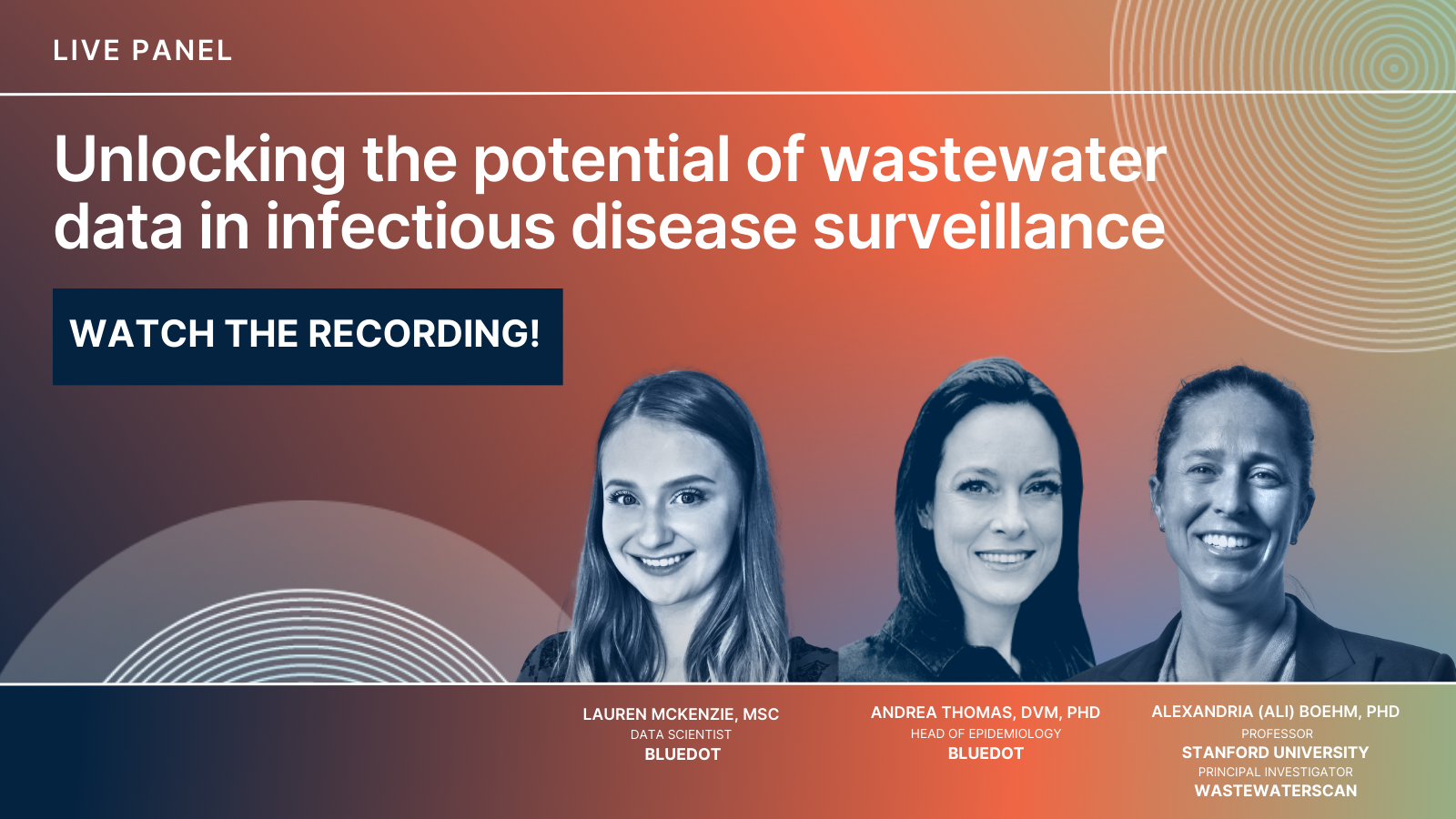 Wastewater data in infectious disease surveillance - Webinar - BlueDot